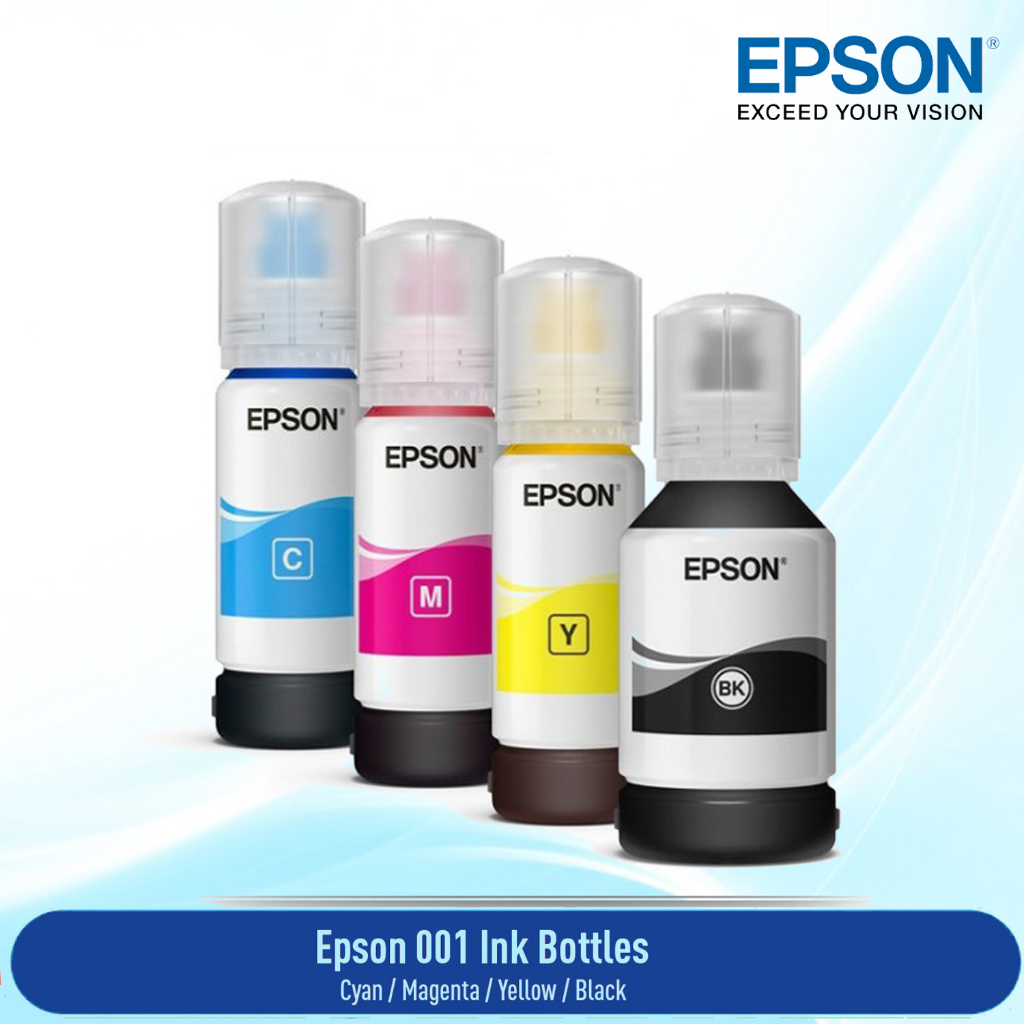 Jual Tinta Printer Epson Tinta Epson 001 Original | Shopee Indonesia