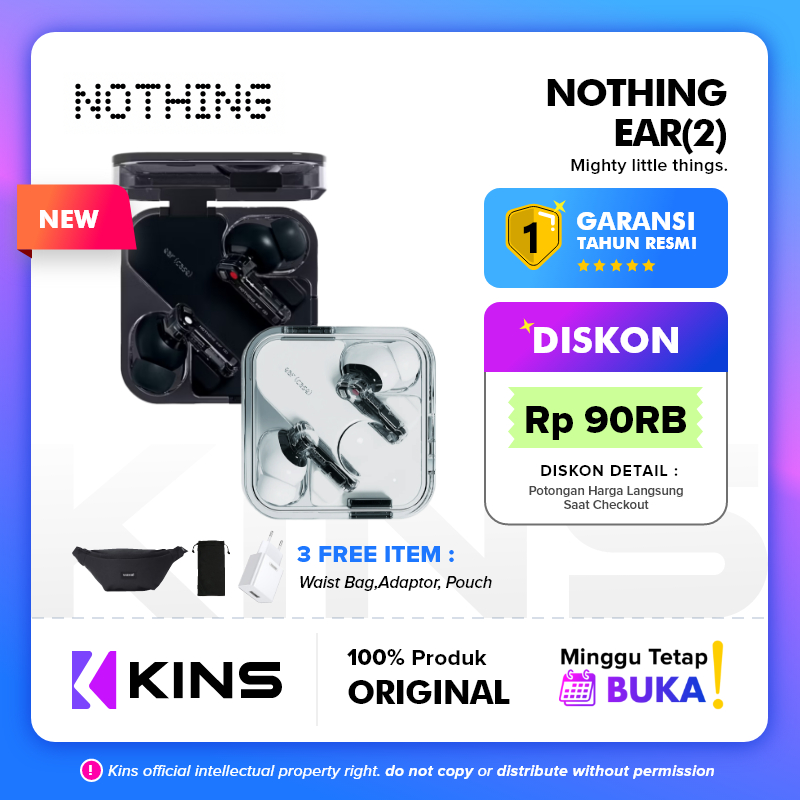 Jual Nothing Ear 2 TWS / Nothing Ear (2) - Garansi Resmi TAM 1 Tahun ...