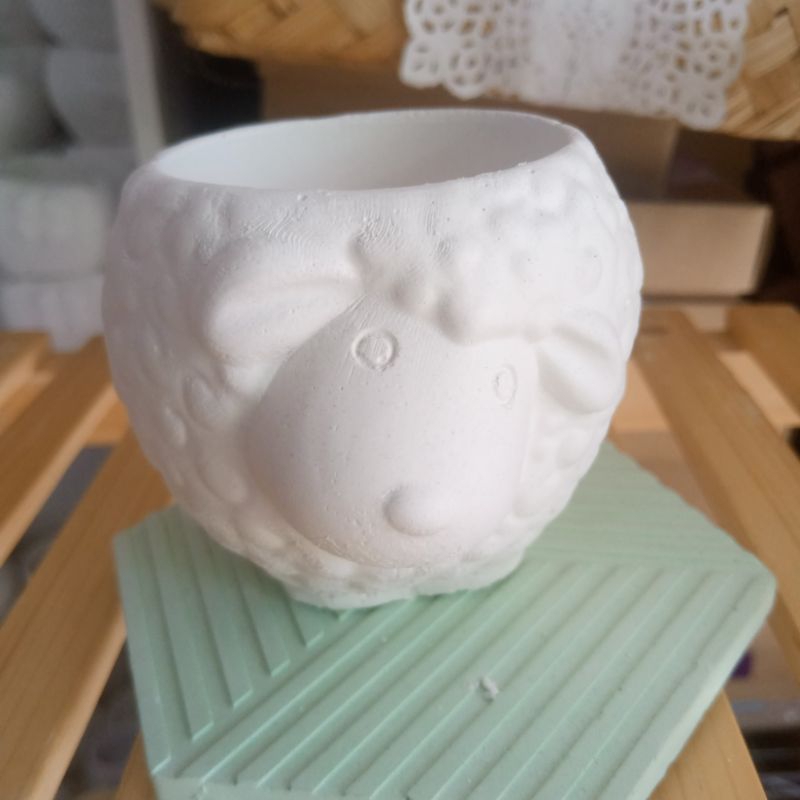 Jual Patung Pot mini sukulen Warna Putih Polos Pot Hias Home Decor ...