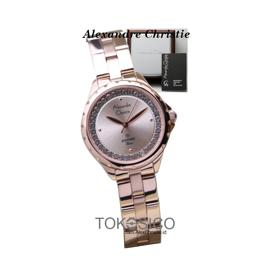 Jual TERBARU JAM ALEXANDER CHRISTIE WANITA ORIGINAL KACA SAPPHIRE ANTI ...