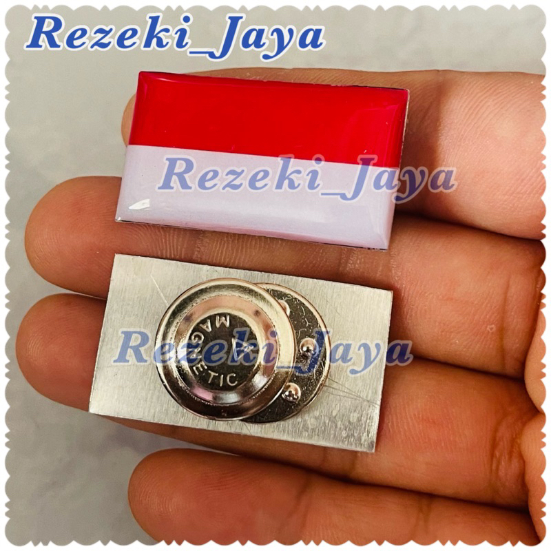 Jual Pin Bendera Merah Putih Pin Bendera Indonesia Magnet PREMIUM 100% ...