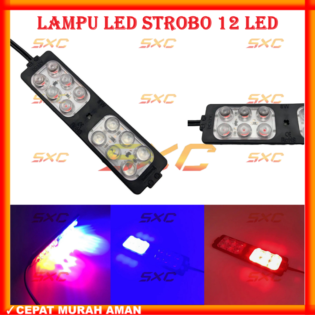 Jual Lampu LED 12 Kedip Dashboard Mata 2 slide Warna DC 12V | Lampu 12 ...