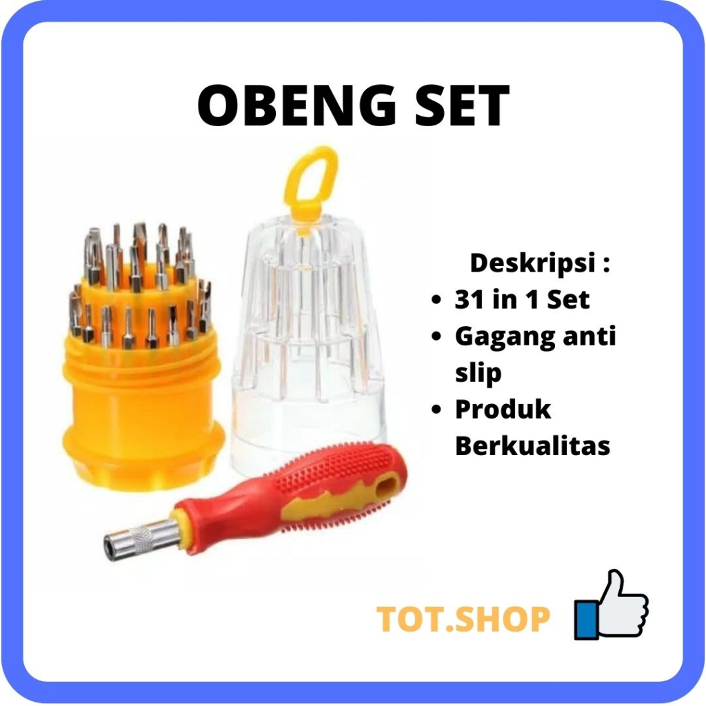 Jual Obeng set 31 in 1, obeng HP, Obeng mini multifungsi OBENG | Shopee Indonesia