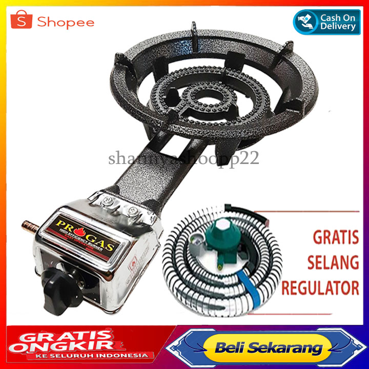 Jual PROGAS Kompor Cor Komersial/kompor gas 1 tungku P21A Api Super ...