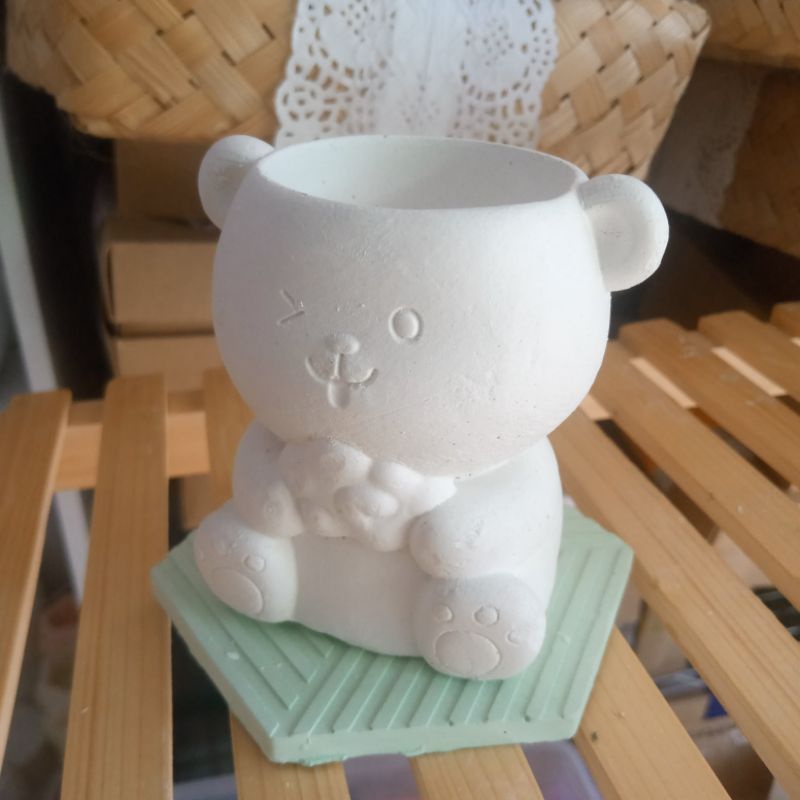 Jual Patung Pot mini sukulen Warna Putih Polos Pot Hias Home Decor ...