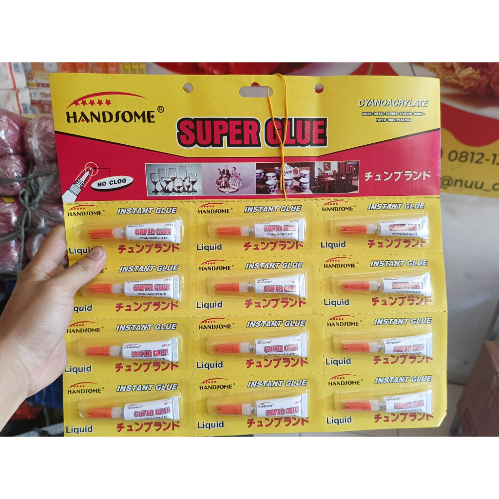 Jual Lem Handsome super glue murah harga per lembar (bukan satuan ...