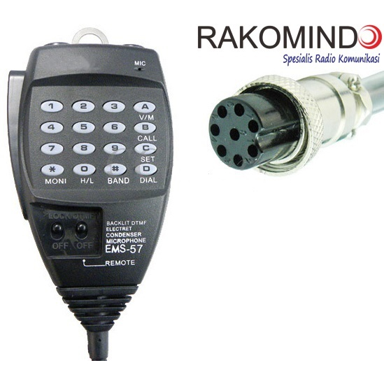 Jual Extra Mic Alinco EMS-57 Original Microphone Radio Rig Alinco DR-135 Baru | Shopee Indonesia