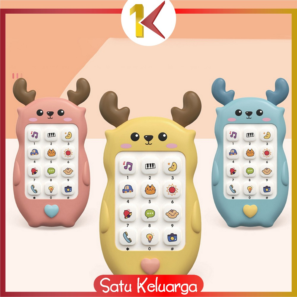 Jual SK-M340 Mainan Handphone Bayi Karakter Animal Sayur ada Lampu ...