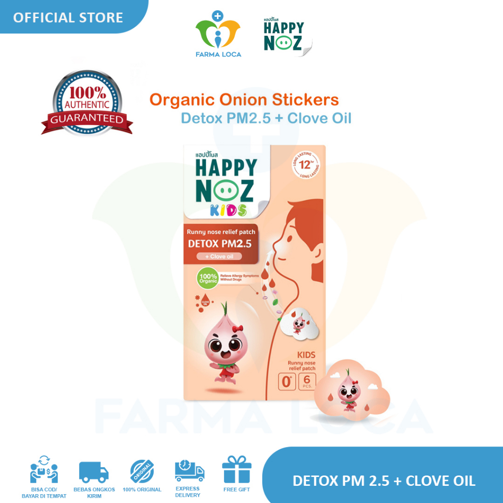 Jual Farma Loca - Happy Noz Detox | Sticker Bawang Formula Anti Polusi ...