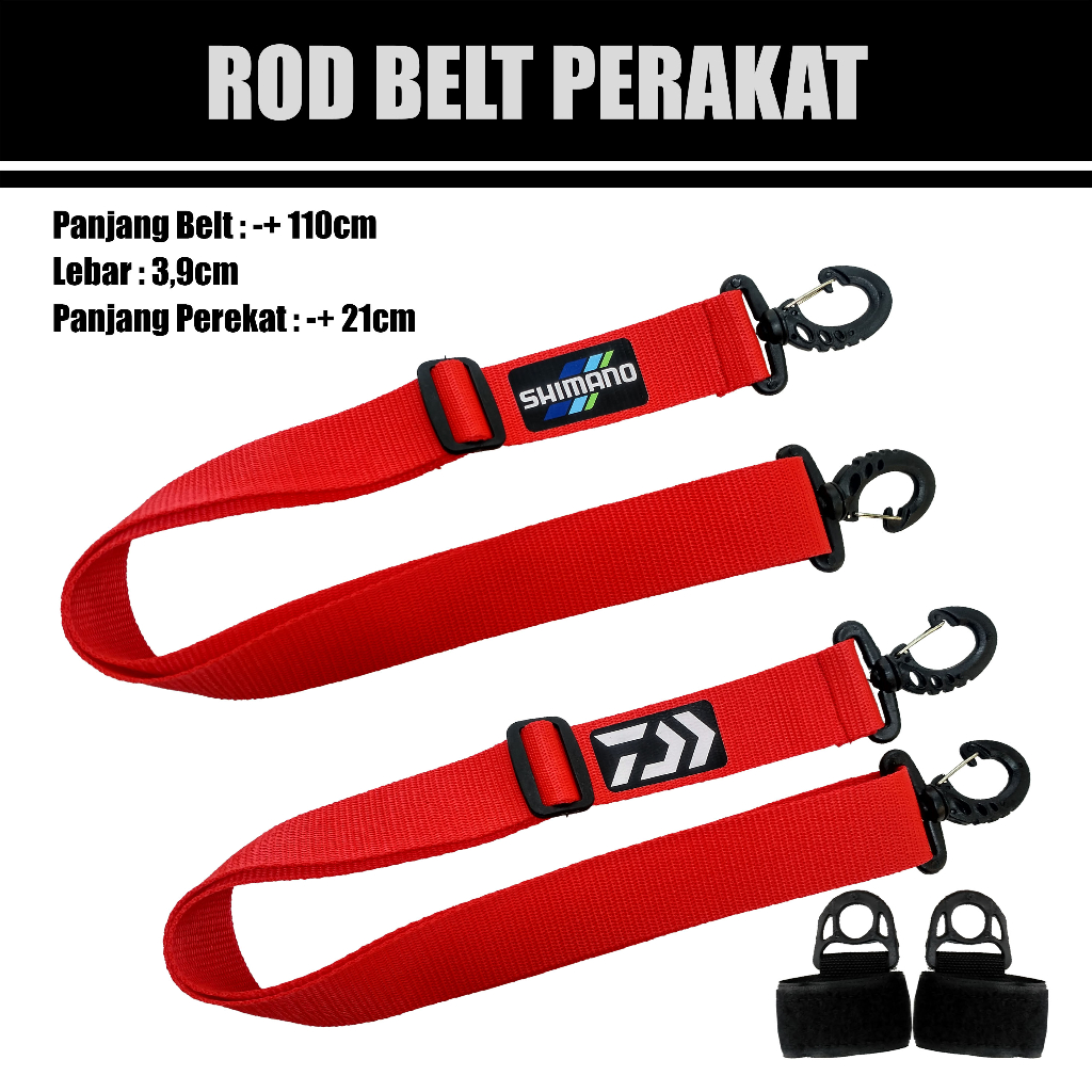Jual Rod Belt Tas Pancing Minimalis Slempang Perekat Slendang Logo ...