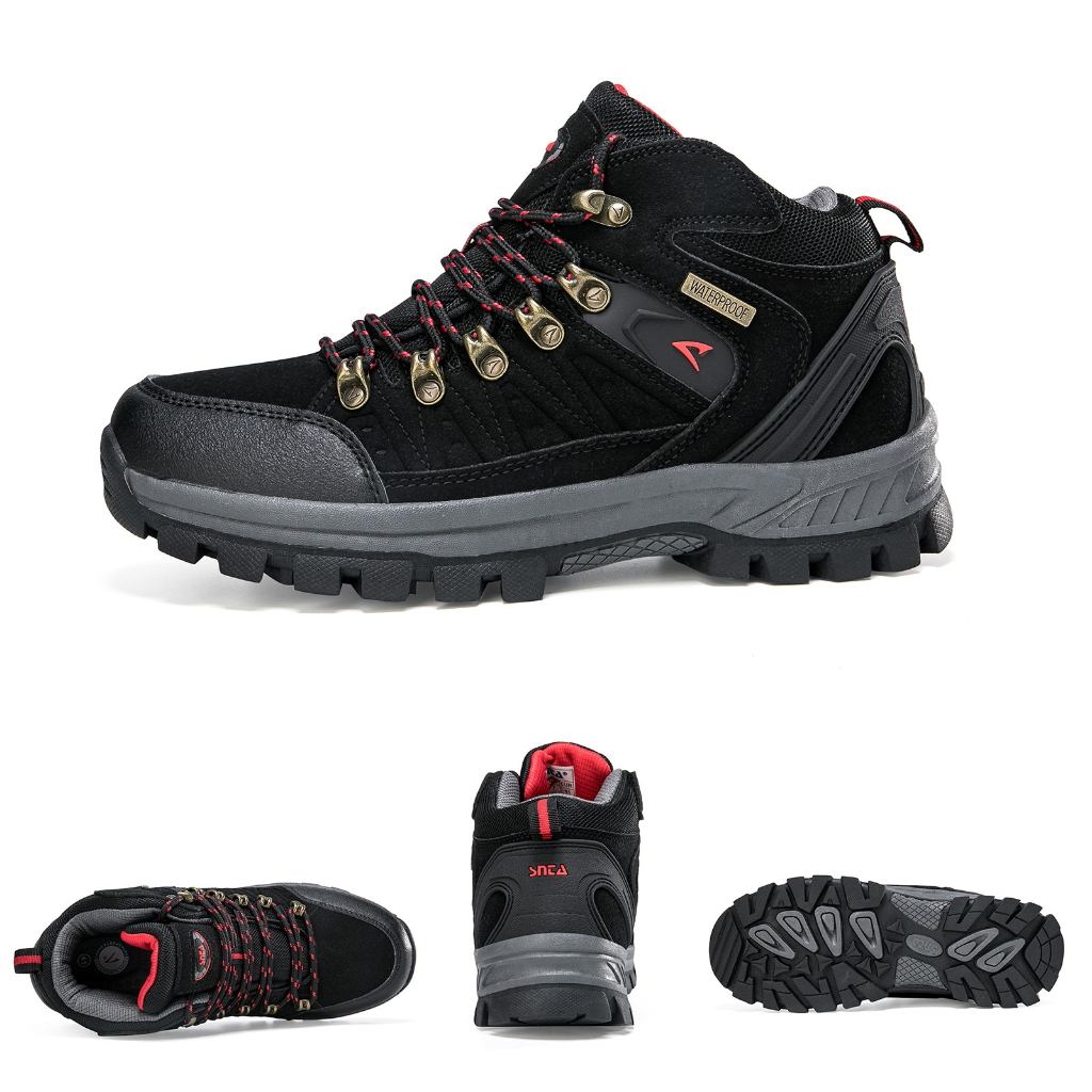 Jual SEPATU GUNUNG SNTA 505 BLACK WATERPROOF MID TREKKING HIKING ...