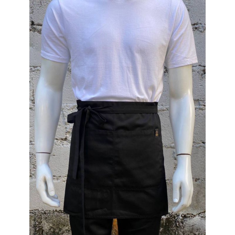 Jual HALF APRON / CELEMEK WAITRESS HITAM DRILL | Shopee Indonesia