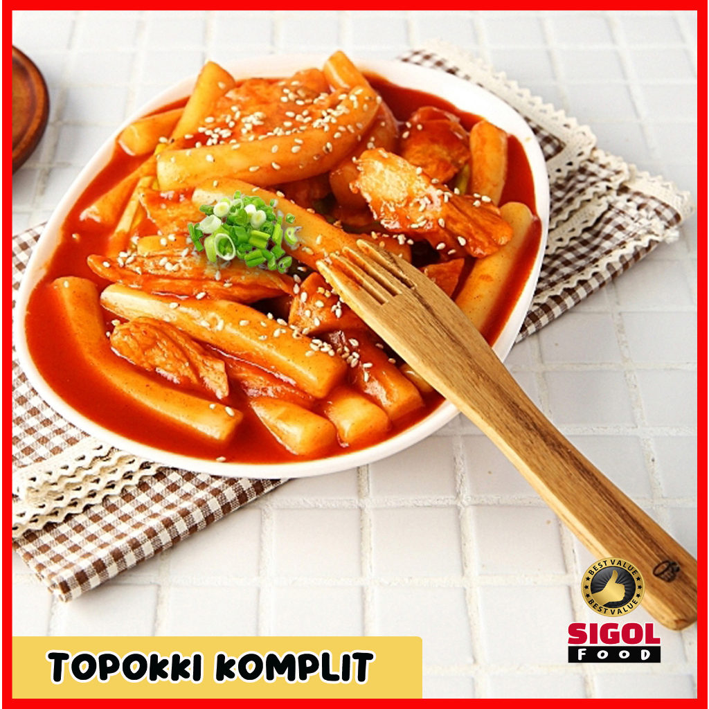 Jual Topokki Komplit Single-Korean Rice Cake-Tteokpokki-Tobokki ...
