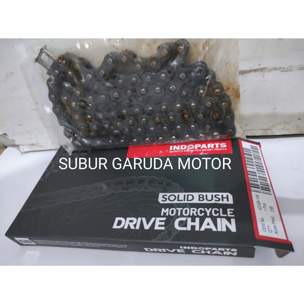 Jual RANTAI 420 - 104 SUPRA X 125 KARBURATOR KARISMA BLADE LAMA REVO ...