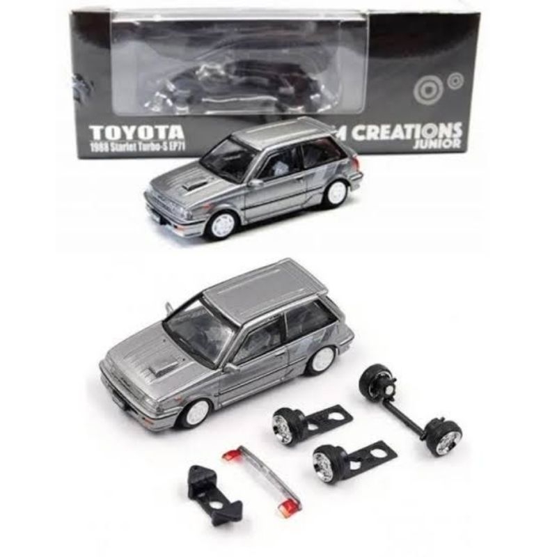 Jual Diecast BMC BM Creations Toyota Starlet Turbo S EP71 Red Silver ...