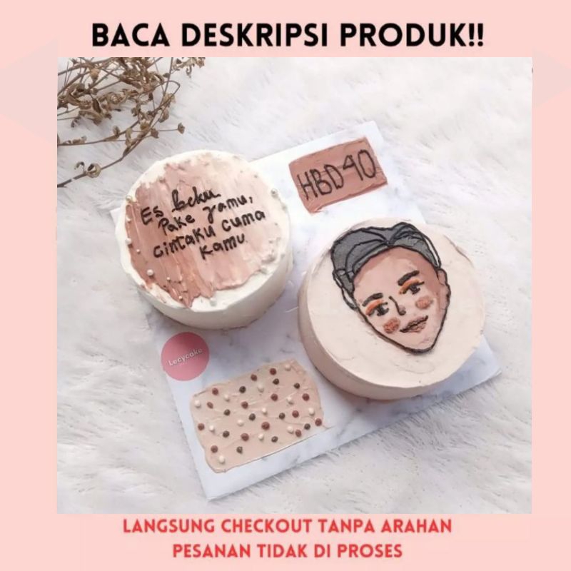 Jual [BISA H-1] Bundle Cake - Korean Bento Cake 10cm 2pcs | Shopee Indonesia