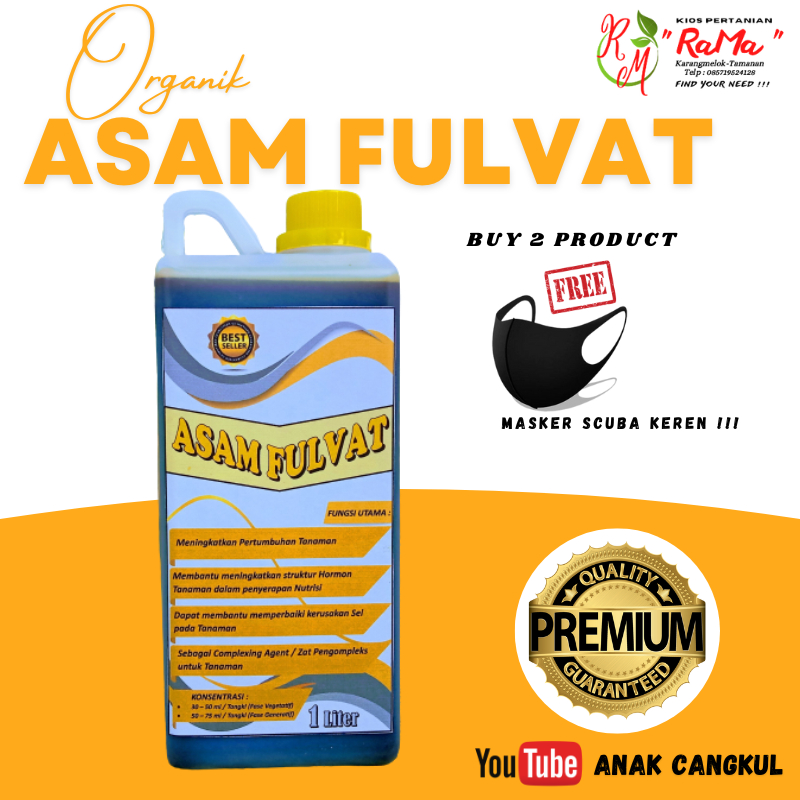 Jual ASAM FULVAT 1 Liter Khusus Tanaman Best Quality | Shopee Indonesia