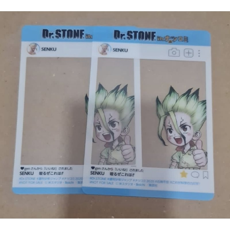 Jual NATSU COMI SNS CARD DR STONE ISHIGAMI SENKU OFFICIAL GOODS JAPAN ...