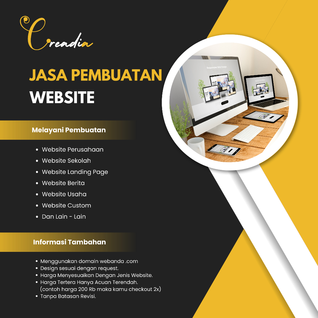 Jual Website Usaha, Landing Page, Website Perusahaan, Custom Website ...
