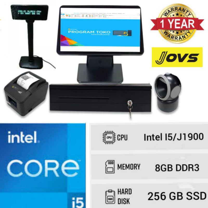 Jual Mesin kasir PC All in one Core i5 Touchscreen Komputer kasir lengkap | Shopee Indonesia
