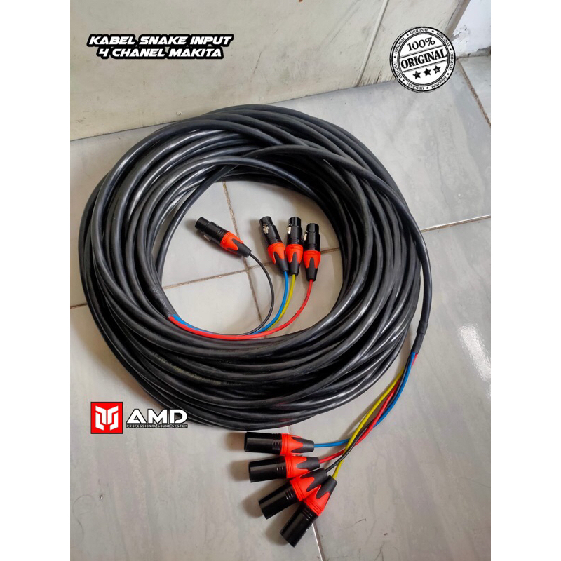 Jual Kabel snake 4 chanel input makita 30 meter | Shopee Indonesia