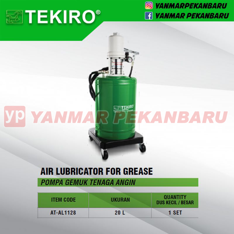 Jual Pompa Gemuk Gomok Angin / Air Grease Pump 20 Liter TEKIRO | Shopee ...