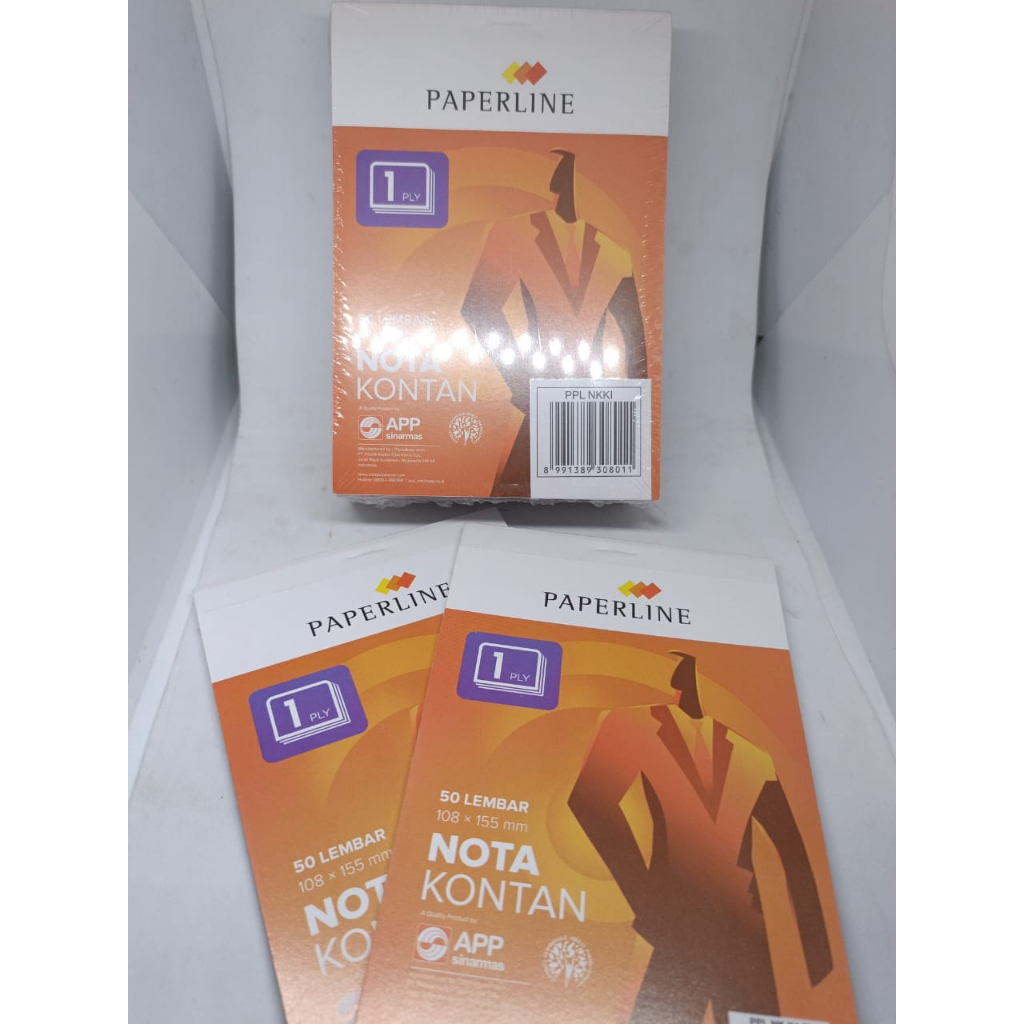 Jual BUKU NOTA KONTAN TANGGUNG MEREK PAPERLINE 1 2 LAPIS PLY 50 LEMBAR ...
