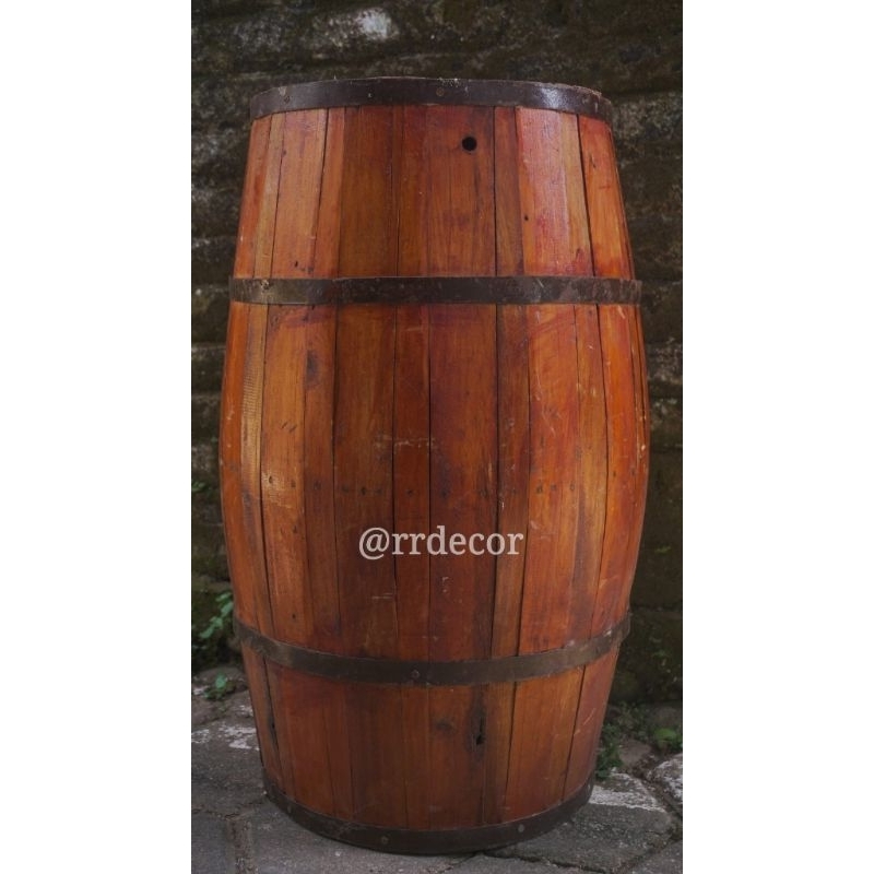 Jual DEKORASI TONG BARREL Rustic Medium (Ring besi) | Shopee Indonesia