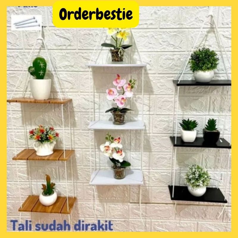 Jual Cod - Orderbestie Rak Gantung Dinding 3 Susun Rak Ambalan Dinding ...