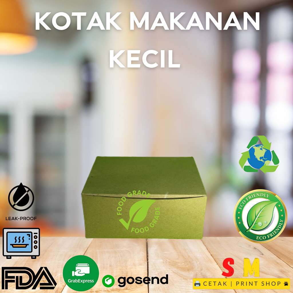 Jual Kotak Makanan Kecil / Snack Box / Burger Box Food Grade Tebal ...