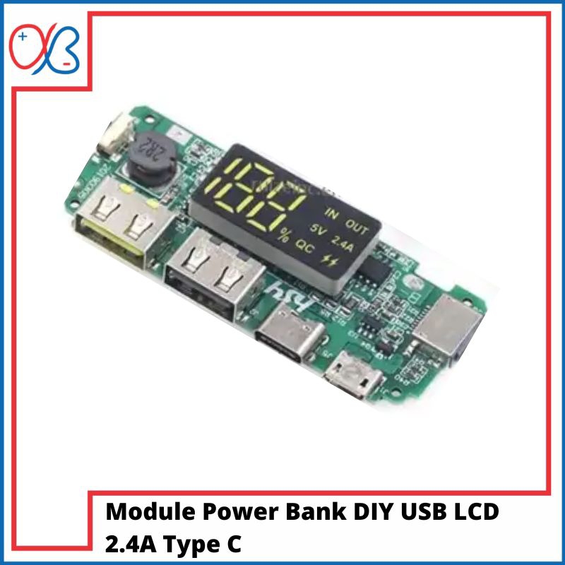 Jual Modul Power Bank Charger Baterai Lithium 18650 Dual Usb Tipe-C ...