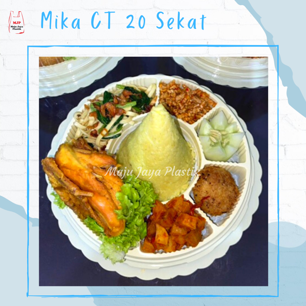 Jual 50pc Mika Tumpeng Mini Sekat 7 Tumini nasi kuning berkat hajatan ...