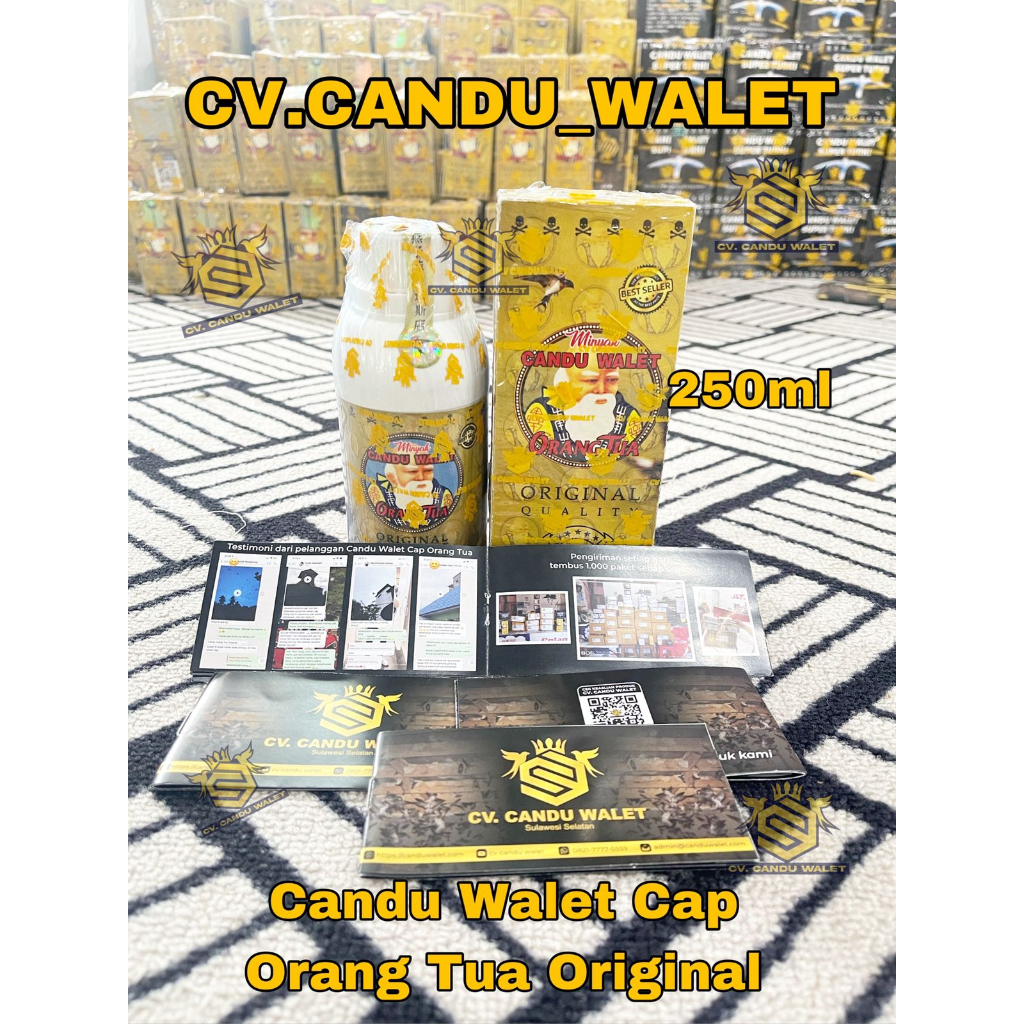 Jual CANDU WALET CAP ORANG TUA ORIGINAL 250 ML (BONUS SP ST SI ...