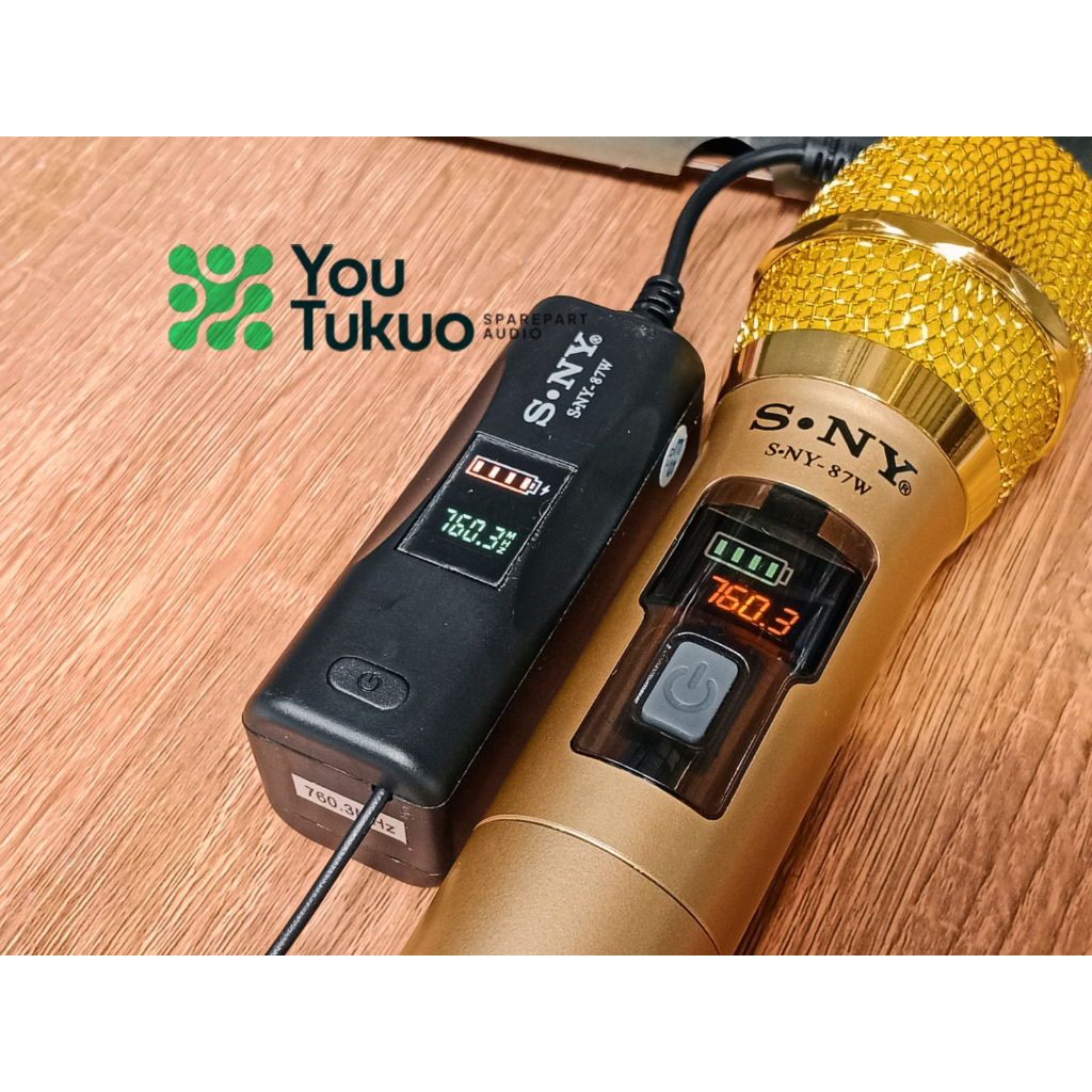 Jual SINGLE Microphone 2 in 1 Microphone Wireless Karaoke Microphone ...