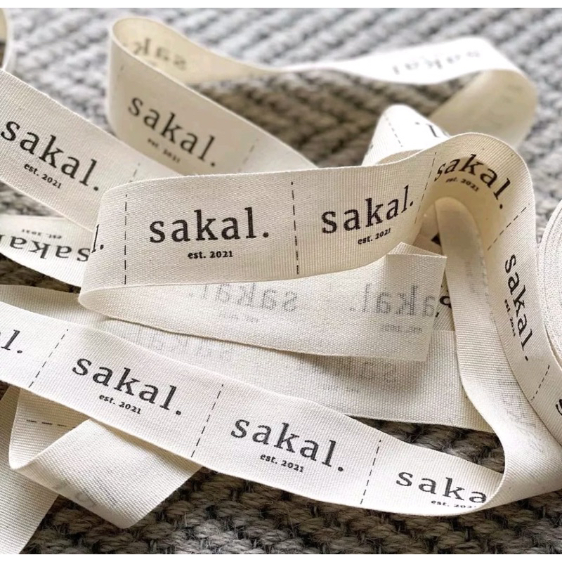 Jual Label Baju / Label Hijab / Label Woven Damask subtitute | Shopee ...