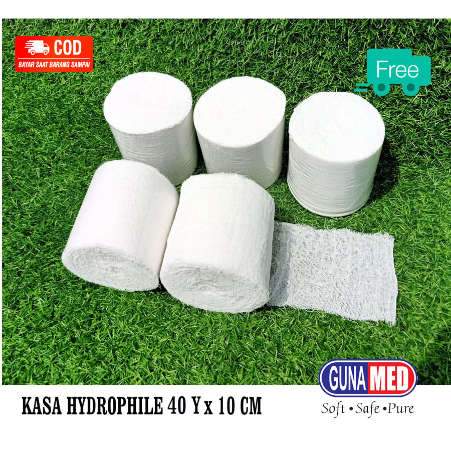 Jual GUNAMED KASA gulung kasa steril 10 cm x 30 yard - 10cm x 40yard ...