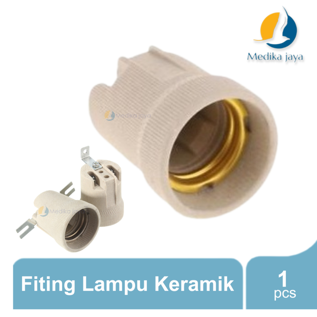 Jual Fitting Lampu Keramik E27 E 27/ Fitting Keramik / Fitting Lampu / Rumah Lampu / Medika Jaya ...