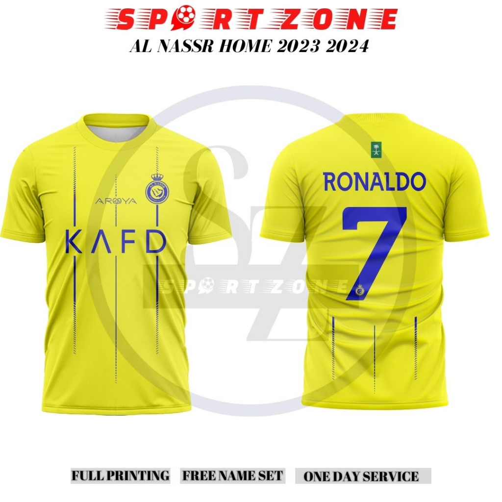 Jual Jersey Baju Bola Al Nassr Home 2023 2024 Premium Shopee Indonesia