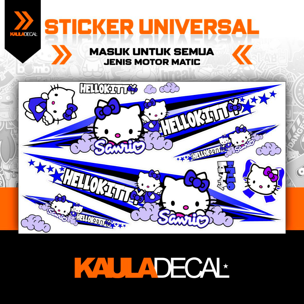 Jual STIKER STRIPING MOTOR ALL MATIC MOTIF 148 / UNIVERSAL MATIC ...