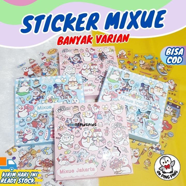 Jual Stiker Mixue/Snow King/Sticker Anak Mixue isi 100 lembar | Shopee ...