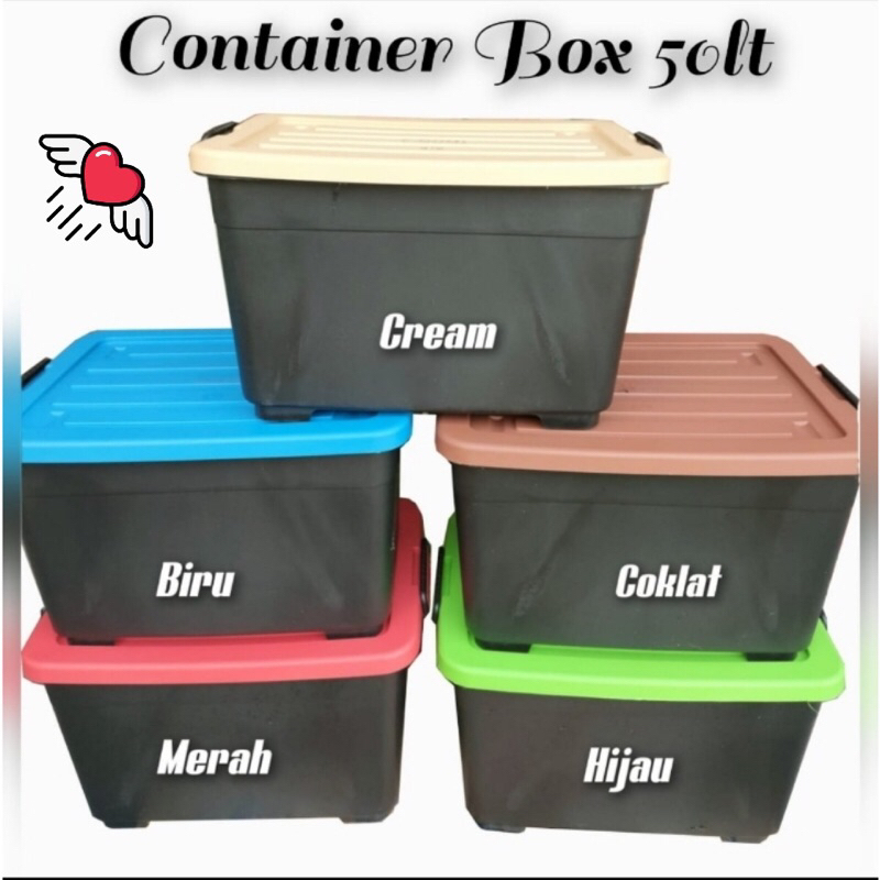 Jual Box container 55liter - Warna Random | Shopee Indonesia