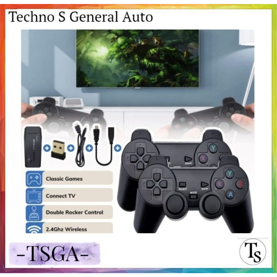 Jual Console Retro 2.4G Wireless Controller Gamepad Game Stick 4K Lite ...