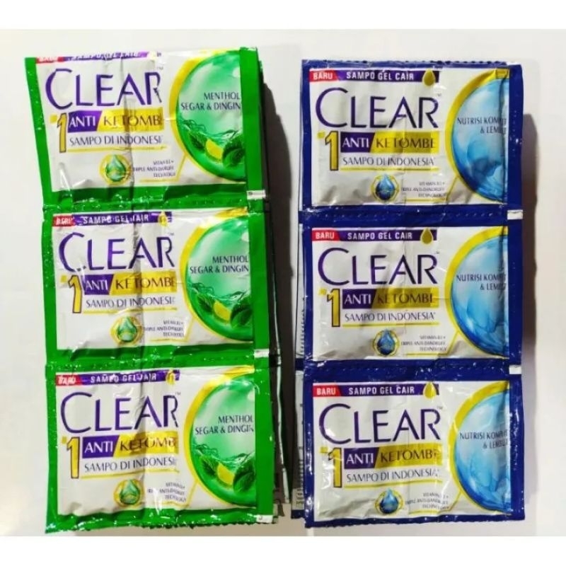 Jual Clear Sampo Renceng Klir Shampoo Sachet | Shopee Indonesia