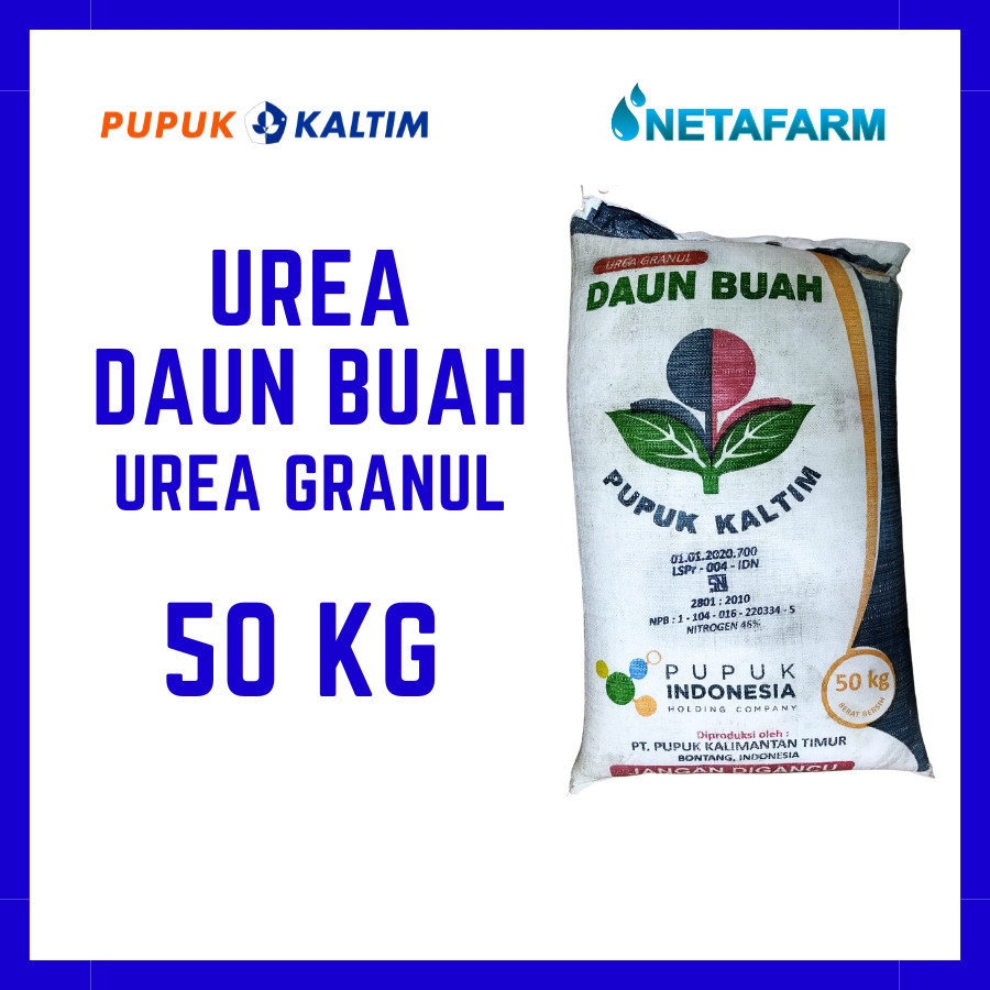Jual Pupuk Kaltim Urea Granul Daun Buah Nitrogen 46% kemasan 50 kg ...