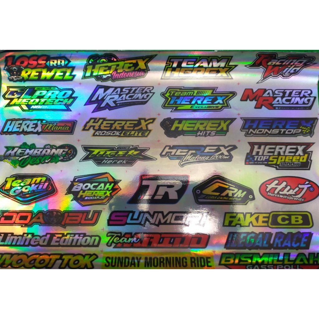 Jual STICKER RACING STICKER PACK STICKER PAPANAN STICKER TUMPUKAN ...