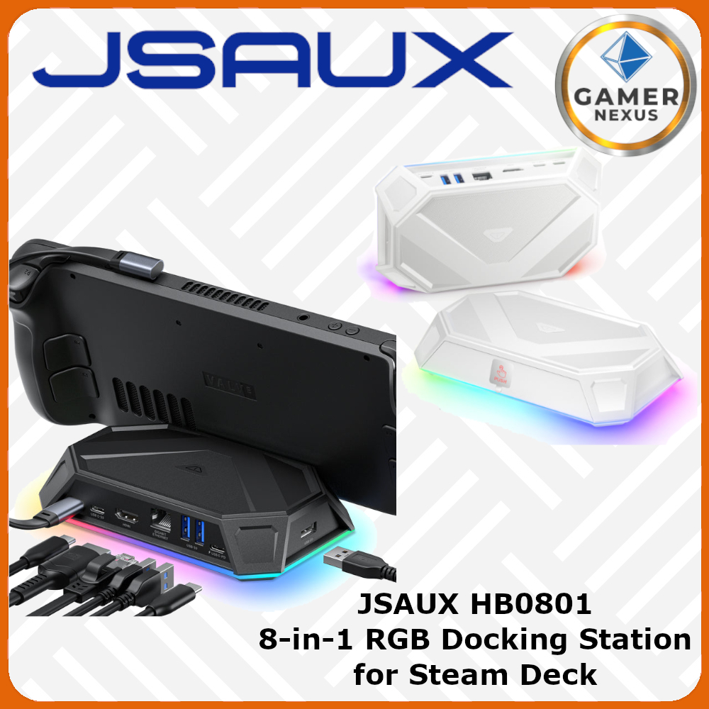 Jual JSAUX HB0801 8-in-1 RGB Docking Station for Steam Deck Dock HUB | Shopee Indonesia