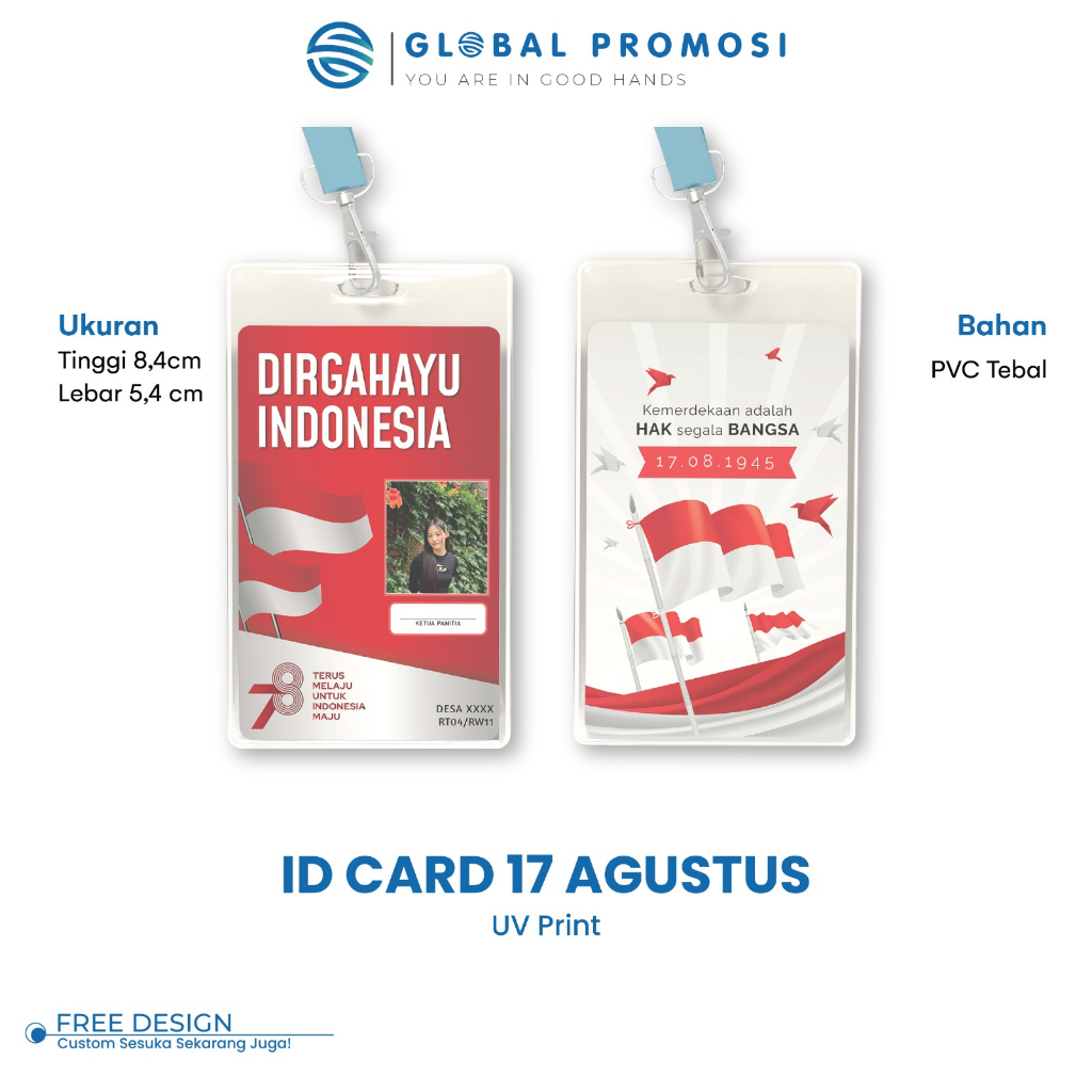 Jual CUSTOM ID CARD PANITIA LOMBA 17 AGUSTUS | Shopee Indonesia