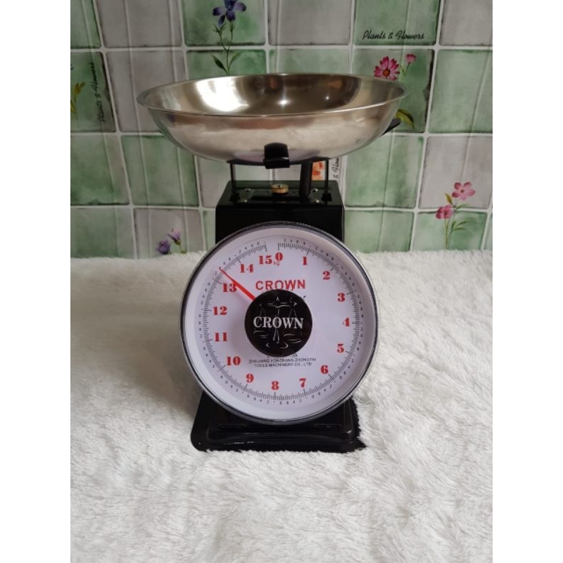 Jual Timbangan Besi Crown / Timbangan Besi Duduk / Timbangan Buah sayur ...