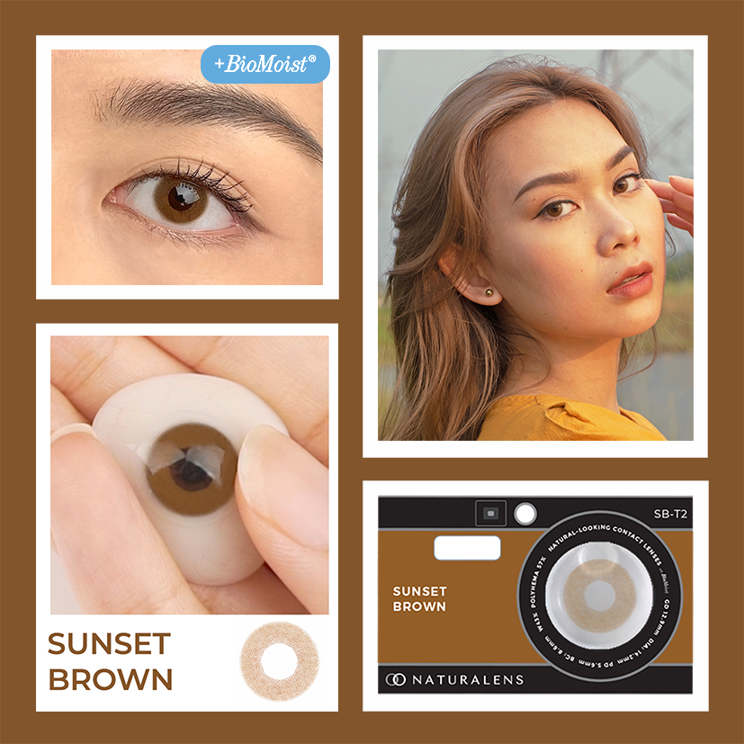 Jual Naturalens Sunset Brown Softlens Biomoist (1PC/SEBELAH) Contact ...