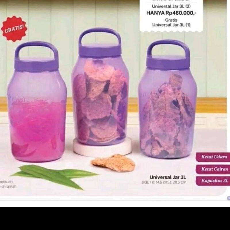Jual universal jar 3 liter Tupperware | Shopee Indonesia